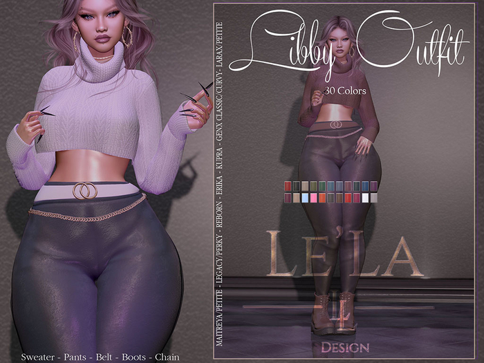Second Life Marketplace - {Le'La} Libby Outfit - LaraX Included